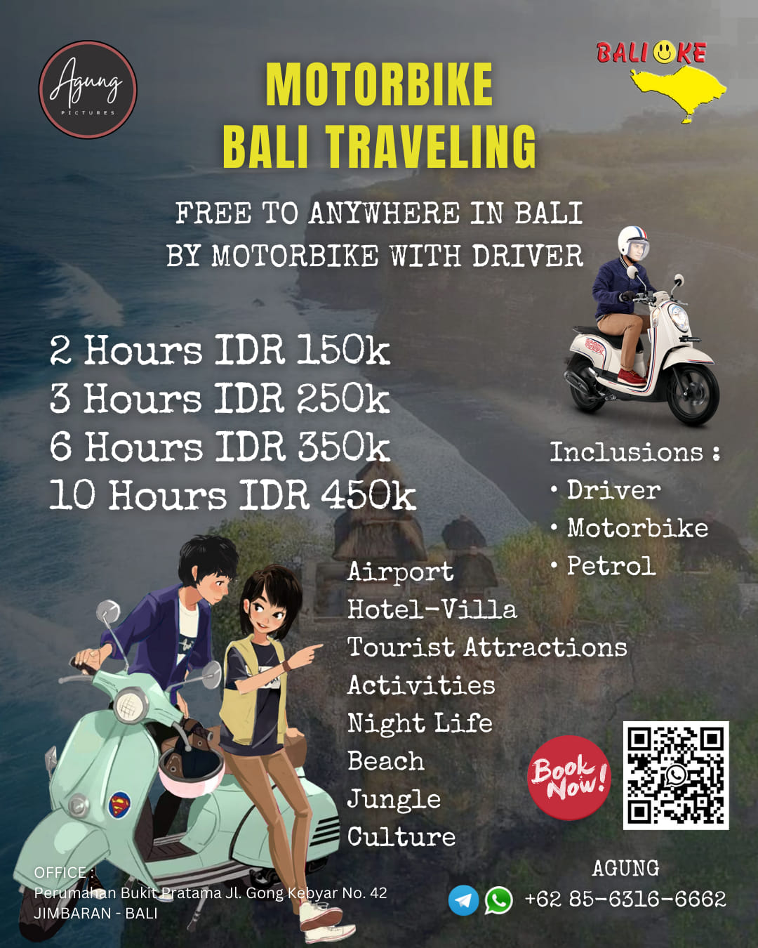 TRAVEL BALI ON A MOTORBIKE